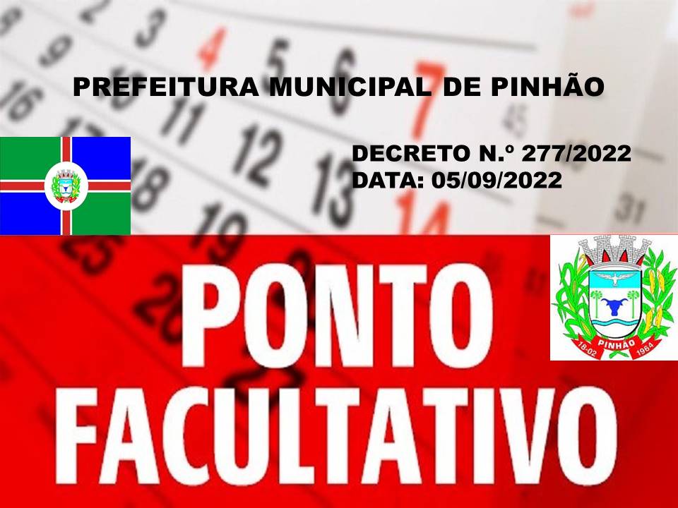 Ponto Facultativo - Prefeitura de Pinhão - PR